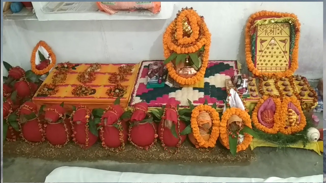Das mahavidya pujan sarvto bhadr bedi shodash matrika sapt ghrit ...