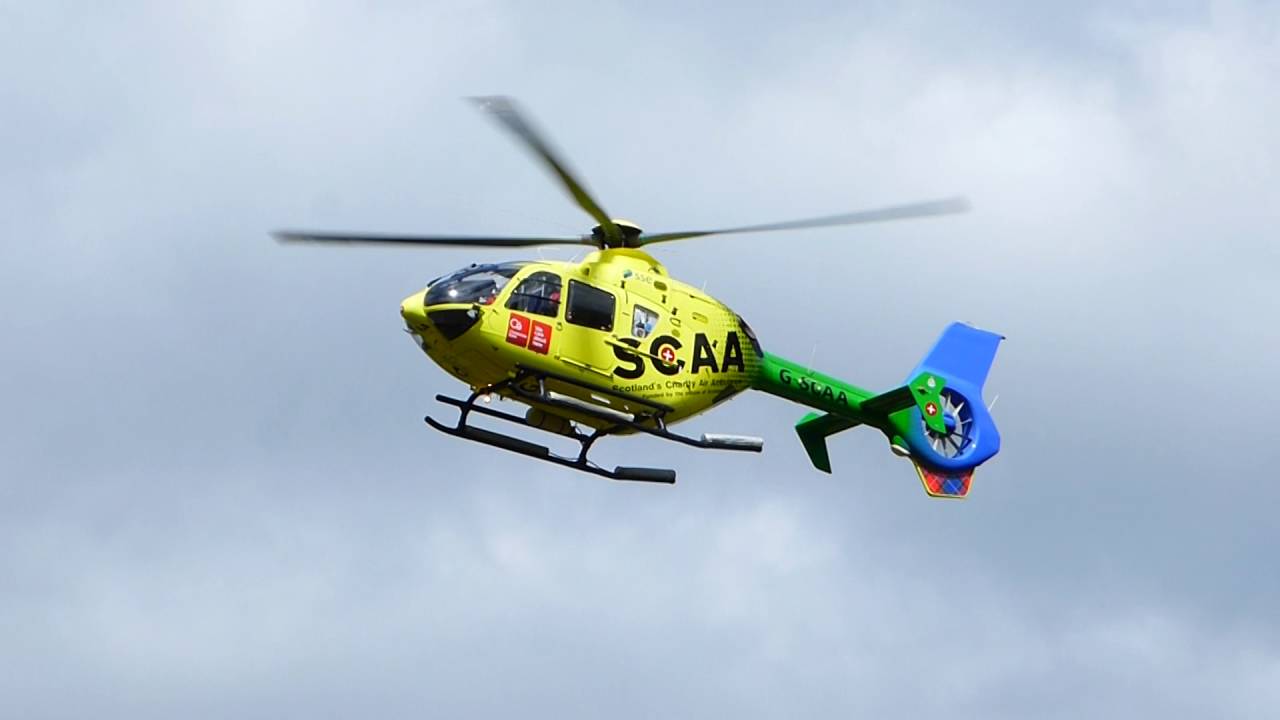 HELIMED 76 (SCAA) DEPARTS FORT WILLIAM. - YouTube