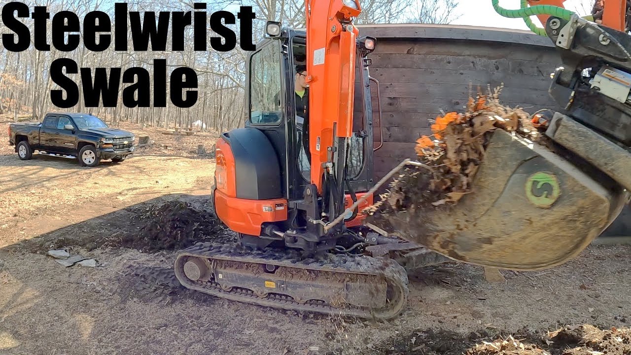 Installing a Drainage Swale!! - YouTube