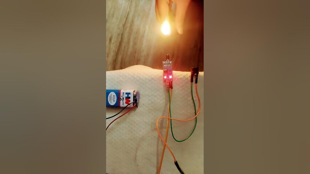 Fire flame sensors with buzzer | Aurdino Uno project | Smart project ...
