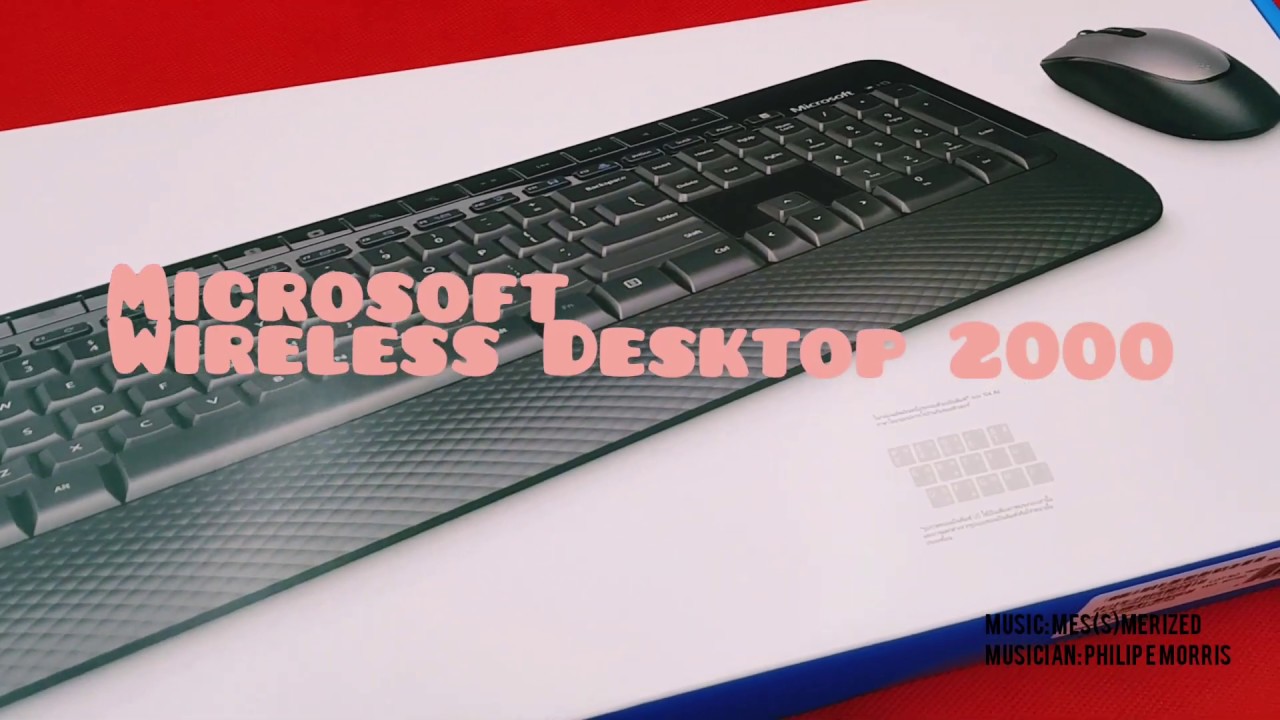 Unbox Microsoft Wireless Desktop 2000 - YouTube