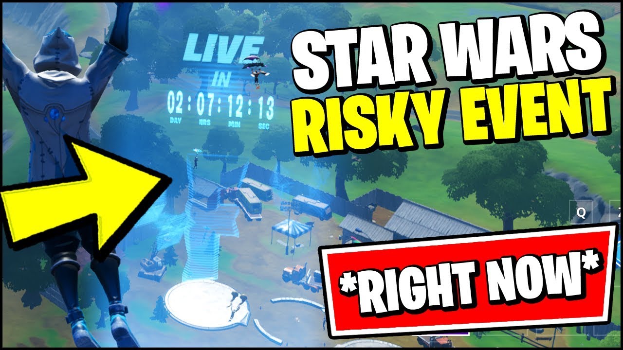 *NEW* FORTNITE STAR WARS EVENT MAP CHANGES AT RISKY REELS *RIGHT NOW ...