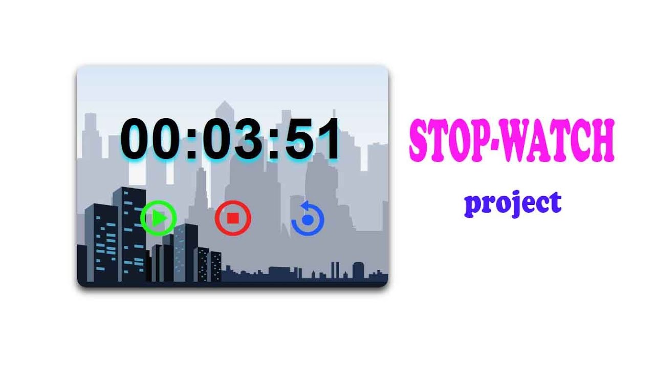 CREAT A STOP-WATCH. USE HTML,CSS,AND JS.#js - YouTube