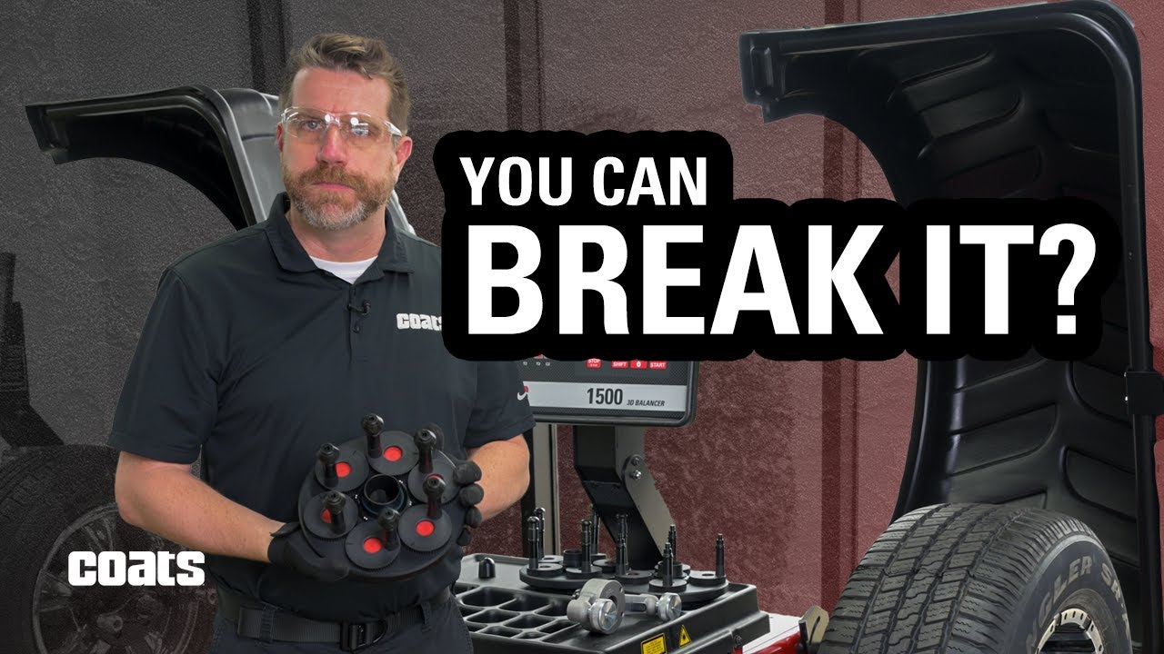 Coats New Adjustable Wheel Balancer Pin-Plate System - YouTube