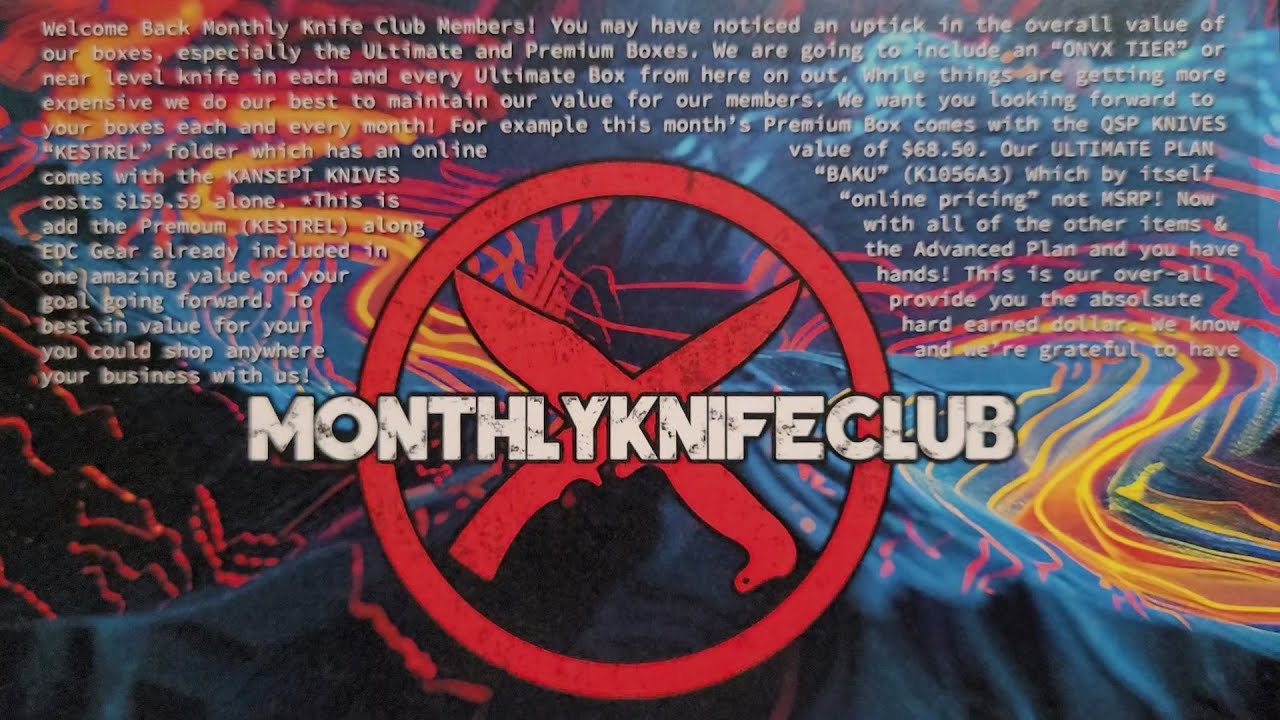 Monthly Knife Club Name Brand Ultimate Unboxing July 2024 - YouTube