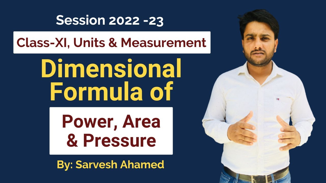 Dimensional Formula of Pressure | Dimensional Formula of Power ...