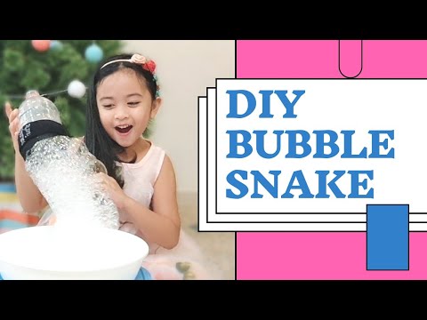 DIY BUBBLE SNAKE | HOMEMADE BUBBLE BLOWER | HOW TO MAKE A BUBBLE MAKER ...