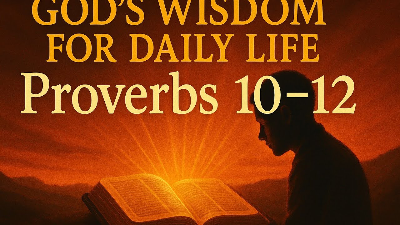 "The Blueprint for Wisdom: Proverbs 10-12 That Will Change Your Life ...