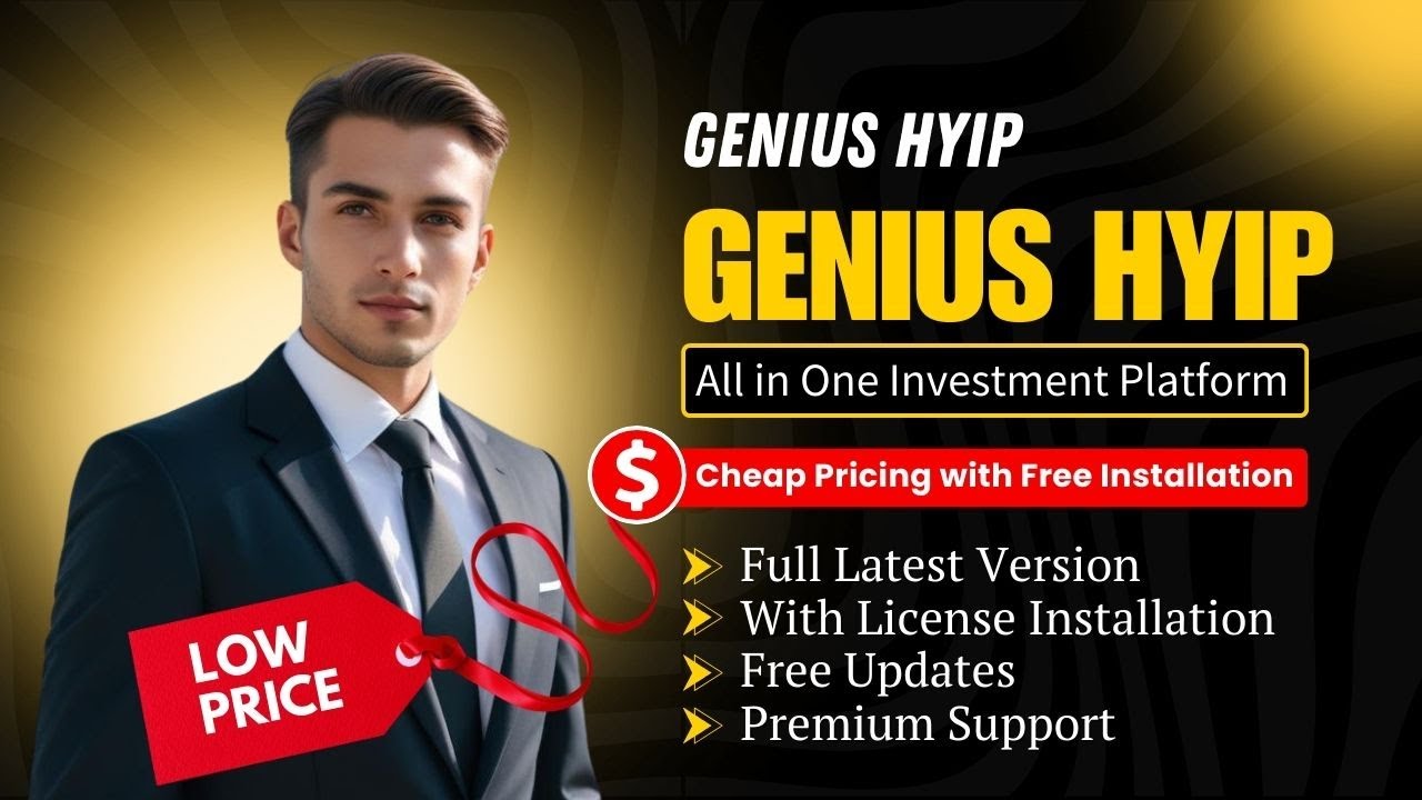 [Latest Version] Genius HYIP - All in One Investment Platform (In Cheap ...
