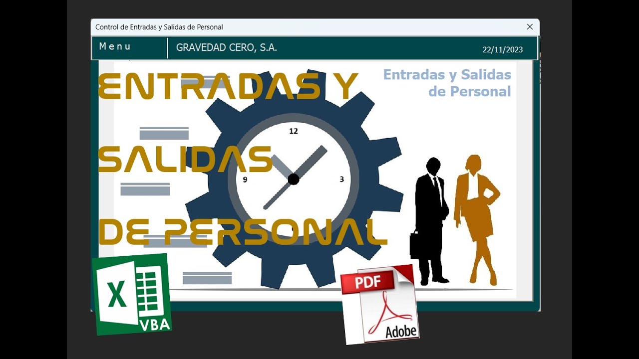4️⃣6️⃣ CONTROL DE ENTRADAS Y SALIDAS DE PERSONAL VBA(VISUAL BASIC PARA ...