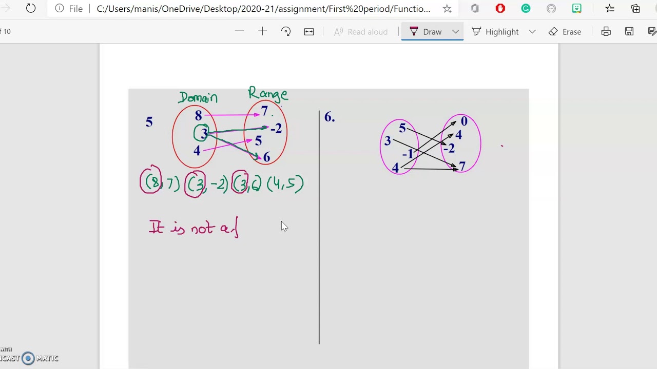 Learning Target: Verifying whether the given relation is a Function ...