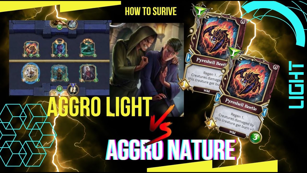 Gods Unchained: FAST GAME aggro light vs aggro nature, the early game ...