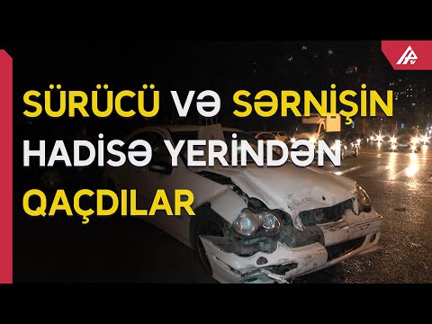 Avtomobil qəzaya uğrayaraq aşıb