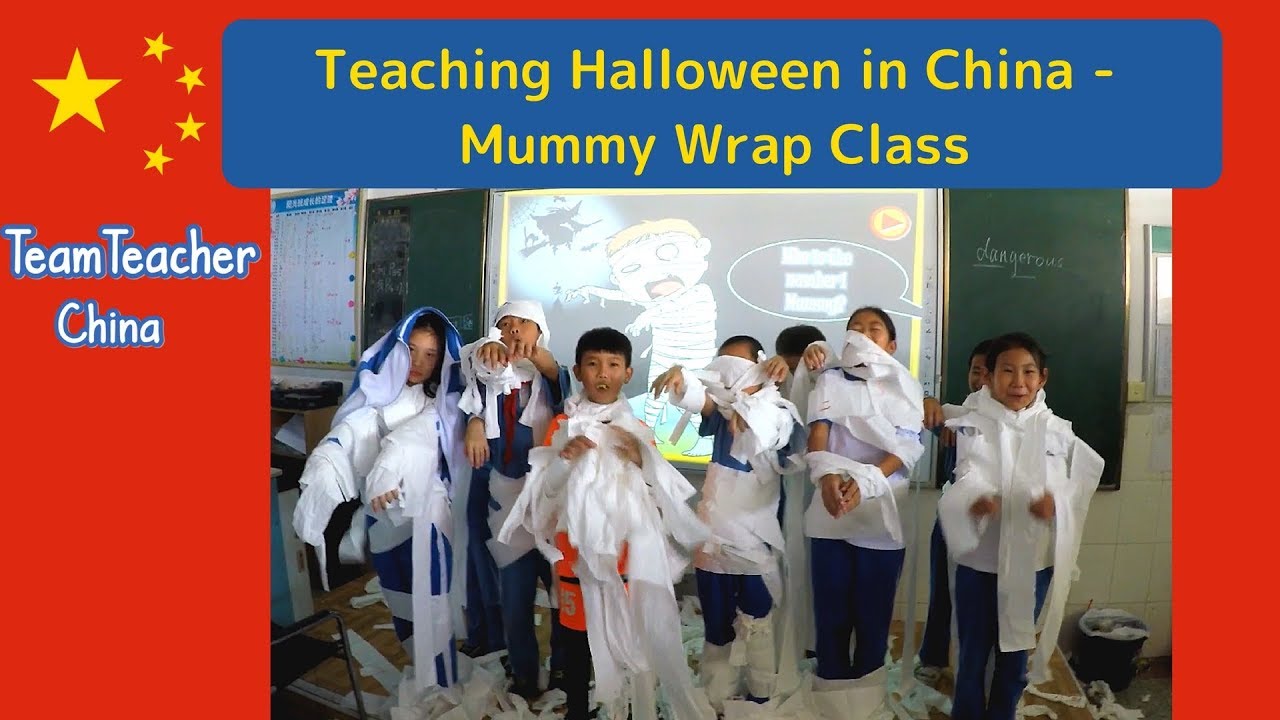 Mummy Wrap Challenge - Halloween Fun Class | TEFL | TESOL | TESL - YouTube