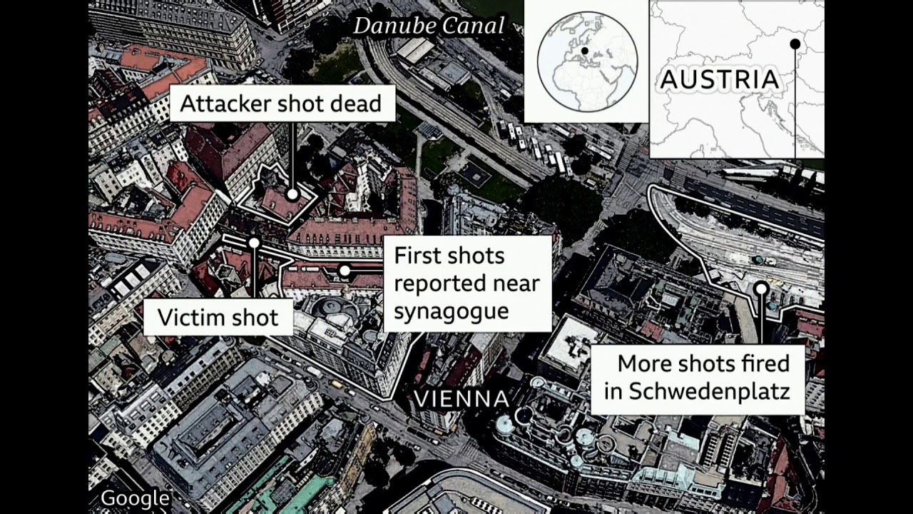 Exclusive pictures of Vienna terror attack Austria November 2020 - YouTube