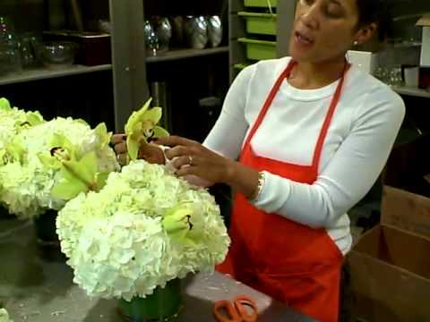 Florist Katrina Parris Pinn talks about online arrangement "December ...