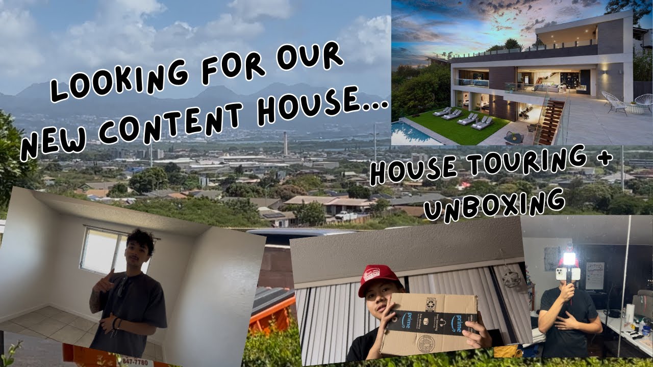 Looking for our New Content House... | house touring + unboxing ...