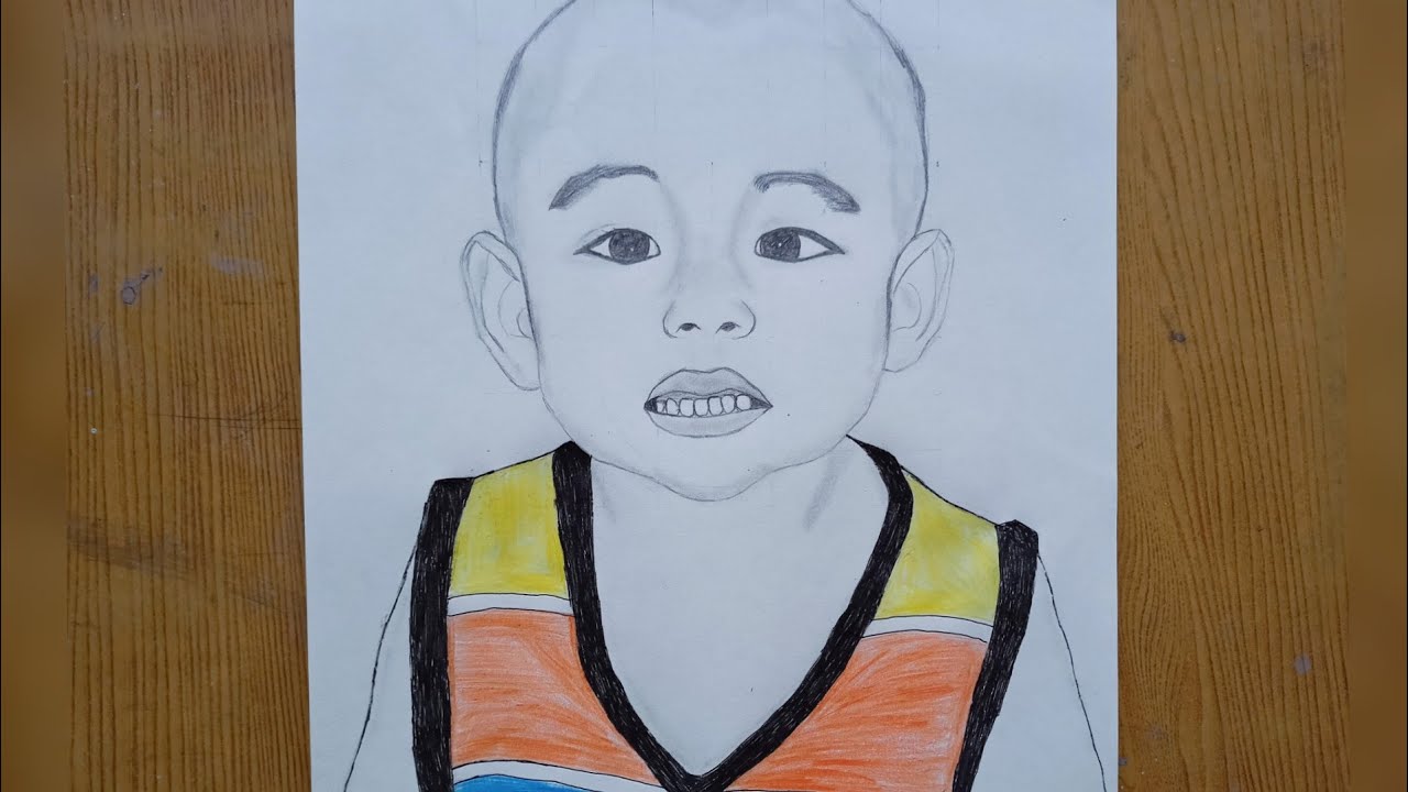 Drawing BTS-V Birthday Special🎂|V baby sketch|Cute Baby sketch| How to ...