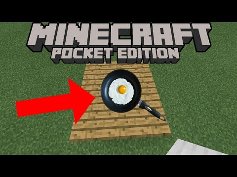 COMO FAZER OVO FRITO NO MINECRAFT POCKET EDITION 1.2 - YouTube