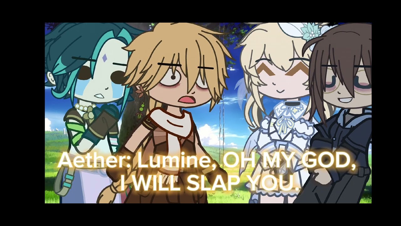 Xiao + Aether + Lumine + Me Two emo kids Genshin Impact Edit by ...