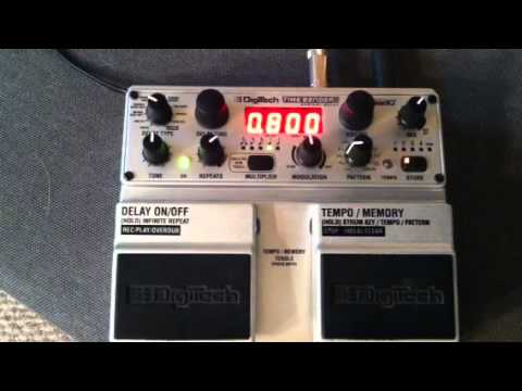 Digitech Timebender "Variable Speed Tape" delay demo - YouTube