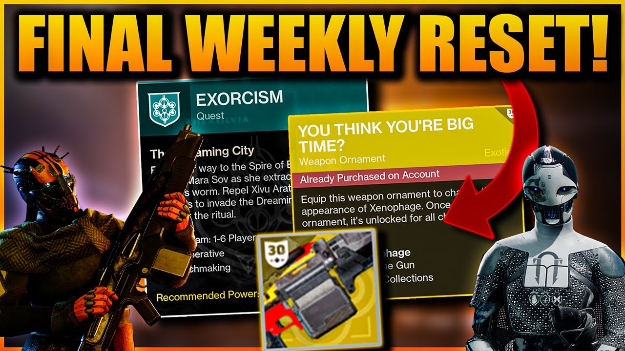 Destiny 2: Exorcism, Banshee Weapons, & Vendor Armor Rolls! - Exotic ...