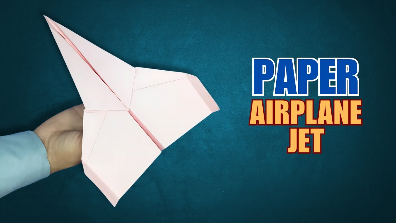 How to Make Paper Airplane Easy - Paper Plane Fighter Jet - YouTube