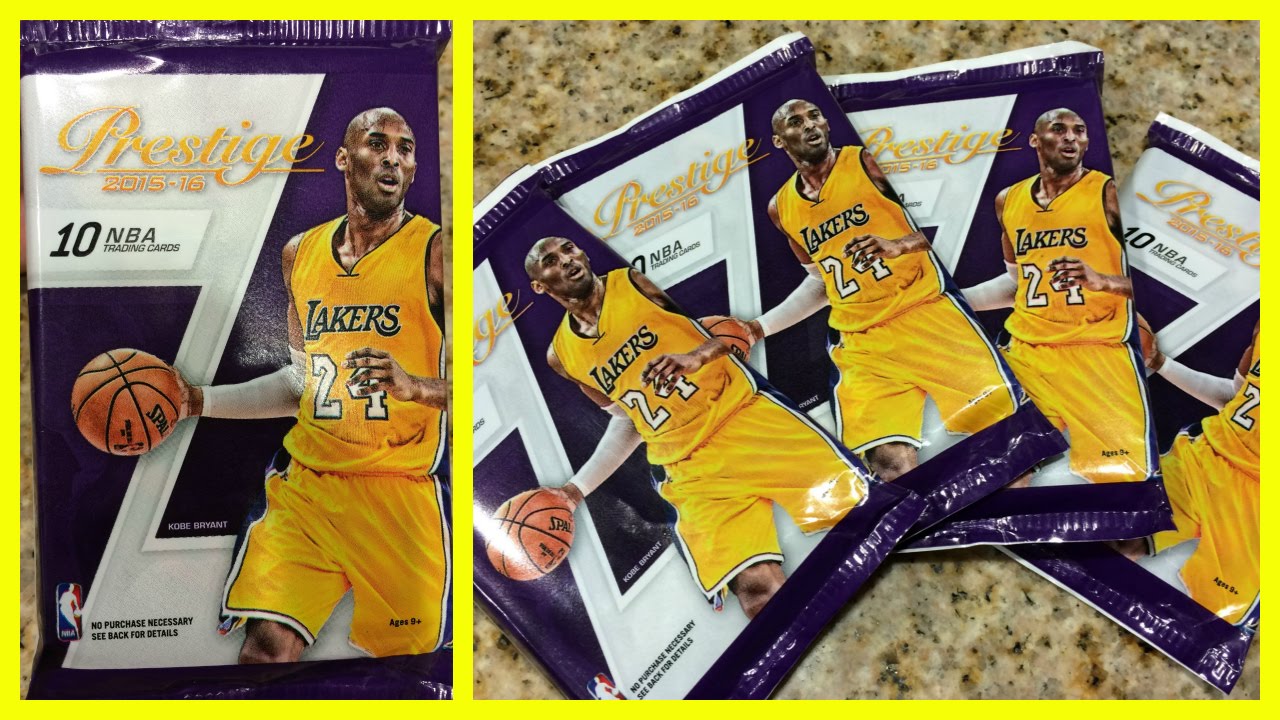 2015-16 NBA Panini Prestige Booster Packs Opening - Kobe - Brilliant ...