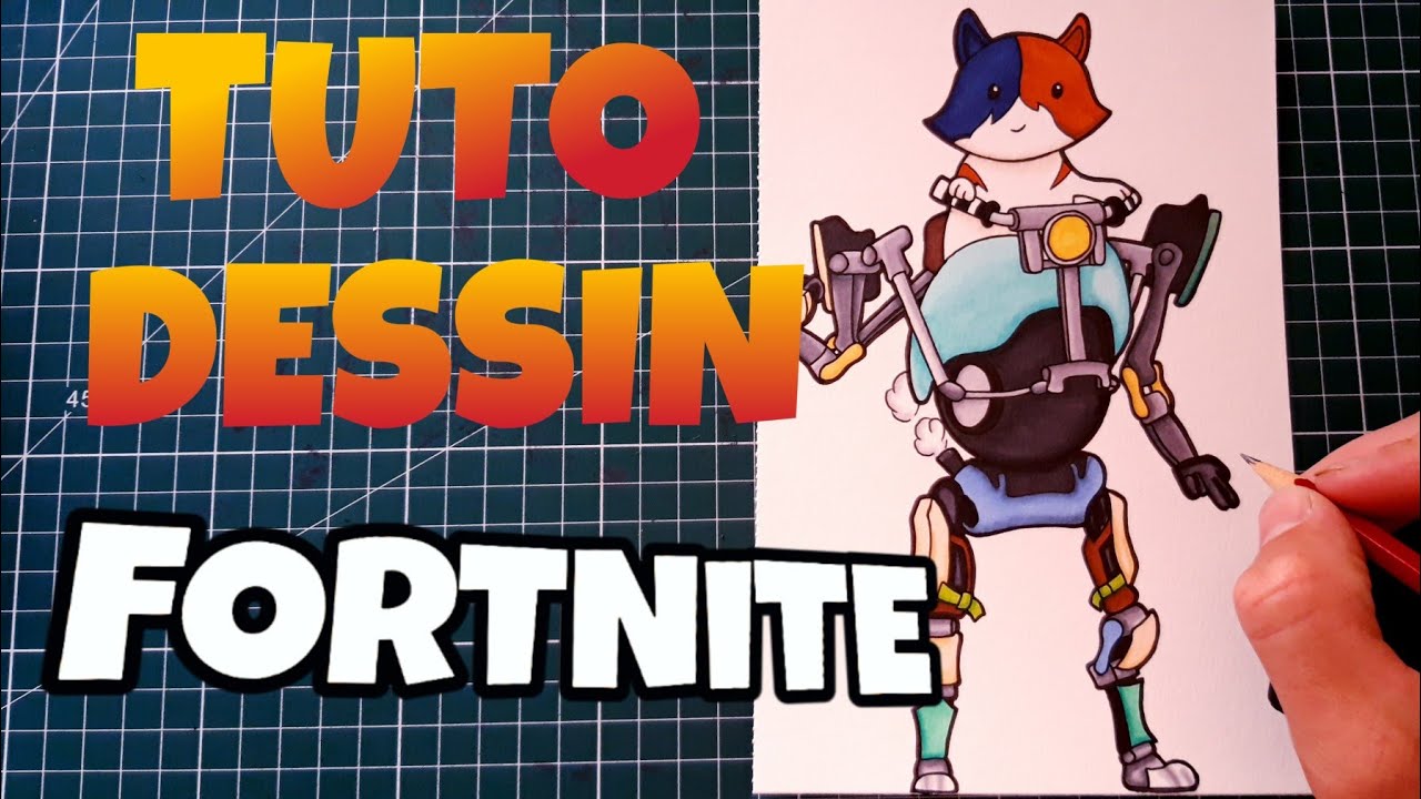 Tuto dessin / Comment dessiner KIT (dessin facile fortnite) - YouTube
