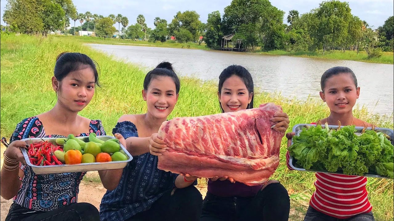 Pork Ribs Deep Fry With Veggies Recipe | Thyda Cooking TV | - YouTube