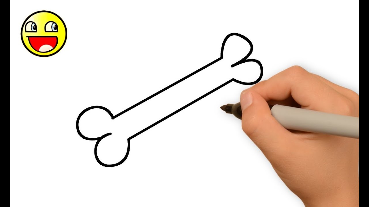 How to Draw A Bone Easy Step by Step #wowdraw #drawingbone #sketch ...