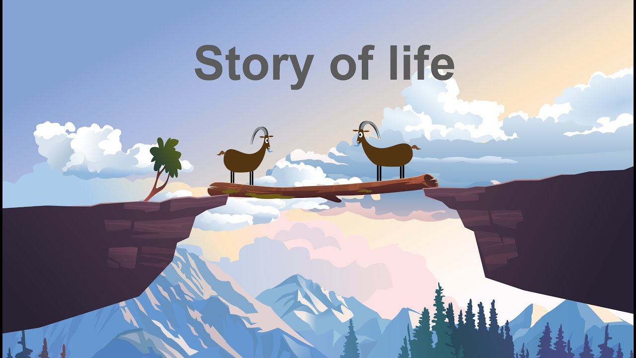 The life story of two goats crossing the bridge - YouTube