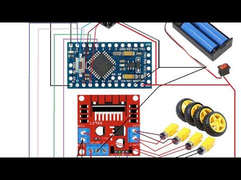 Arduino Car with NRF24L01 L298N (Part-2: Wiring & Soldering Receiver) - YouTube