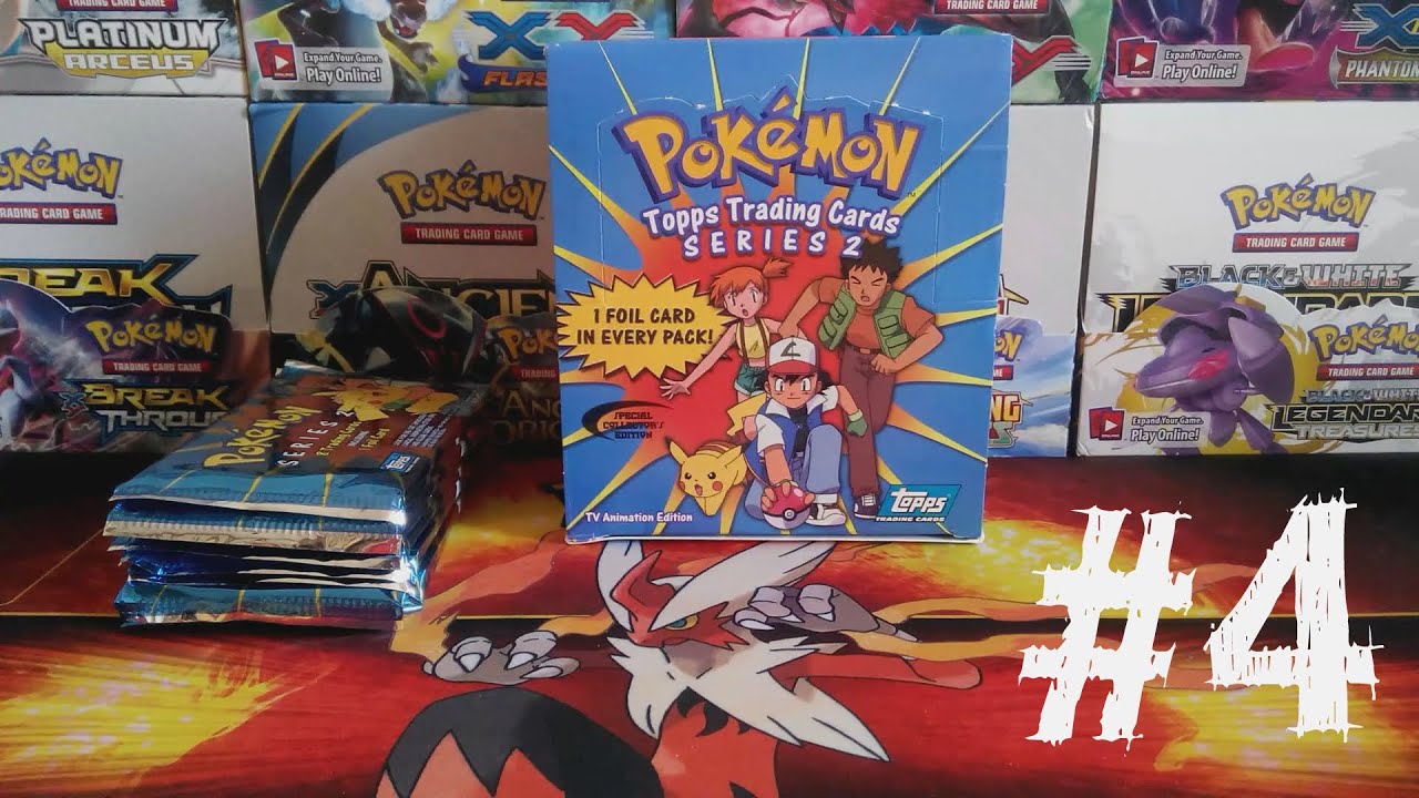 Topps Pokemon Trading Cards Series 2 Booster Box Açılışı Part 4 - YouTube