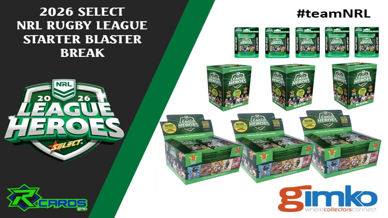 #2513 NRL Rugby 2026 Select League Heroes Starter Blaster - Live Card ...