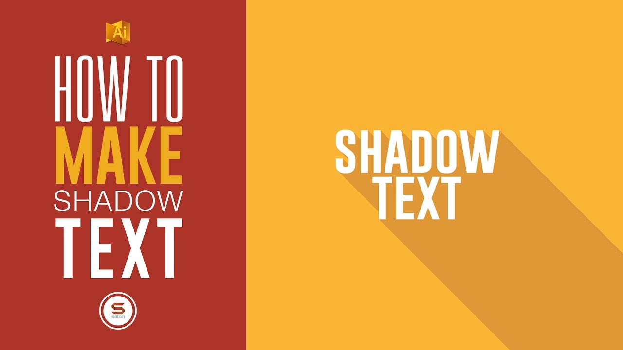 Illustrator Stretch Shadow Text Effect Illustrator Tutorial Youtube