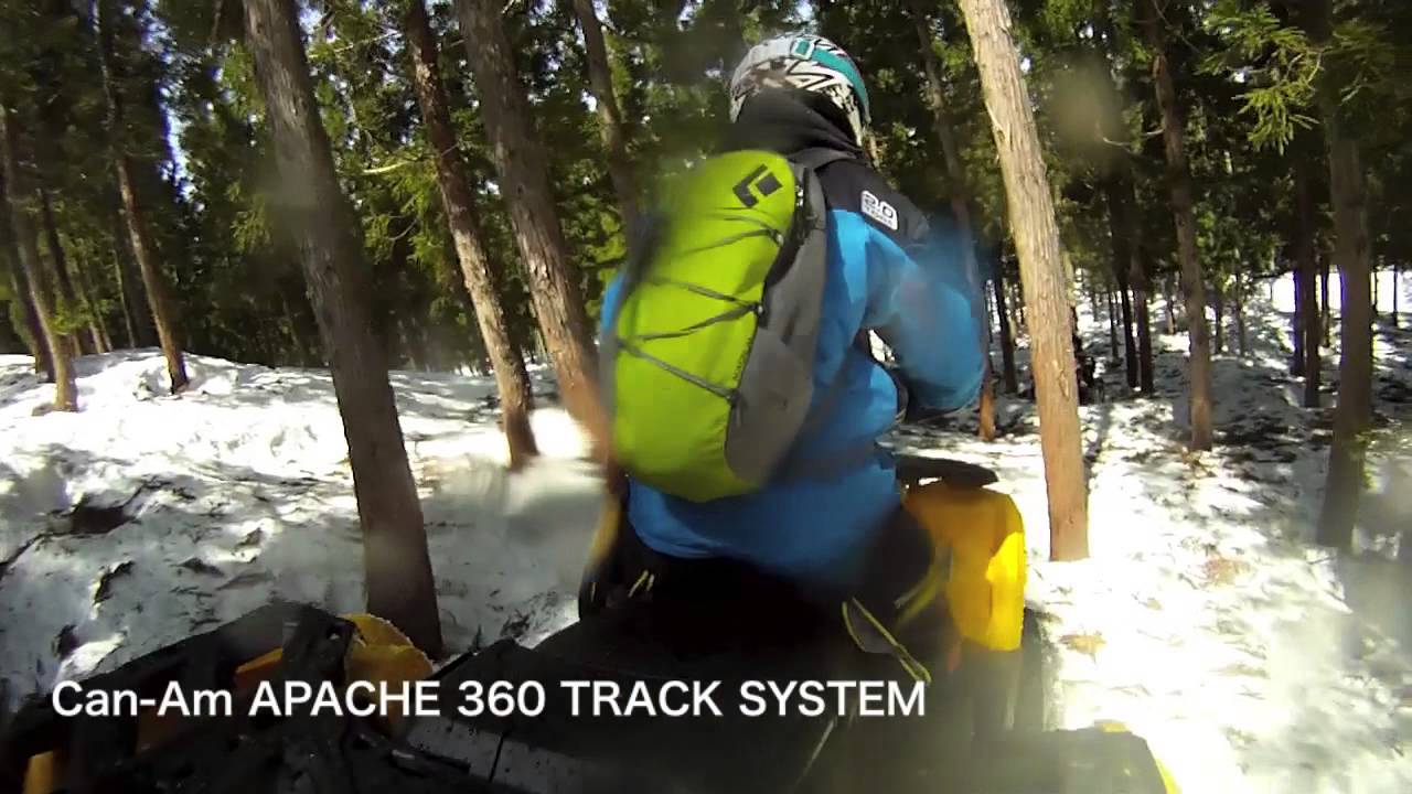 2013 Can-Am APACHE 360 TRACK SYSTEM【RSS高喜屋インプレッション】 - YouTube