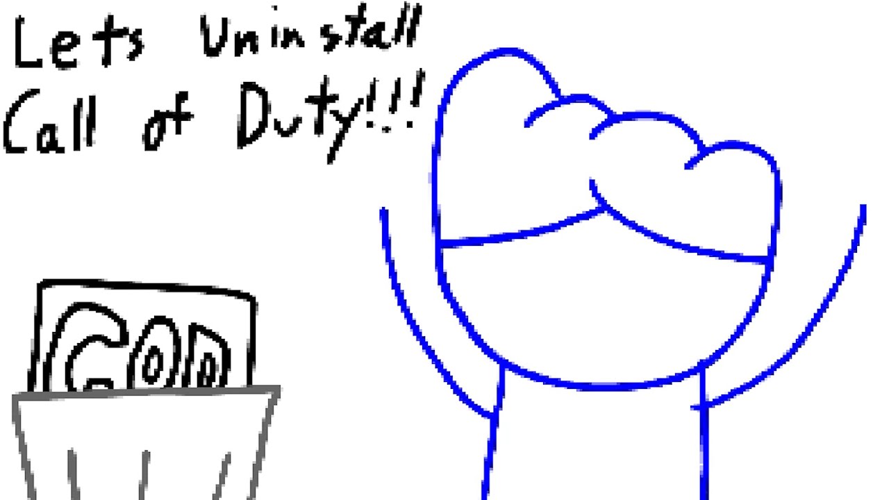 Let's uninstall Call of Duty!!! (@raxdflipnote parody) - YouTube