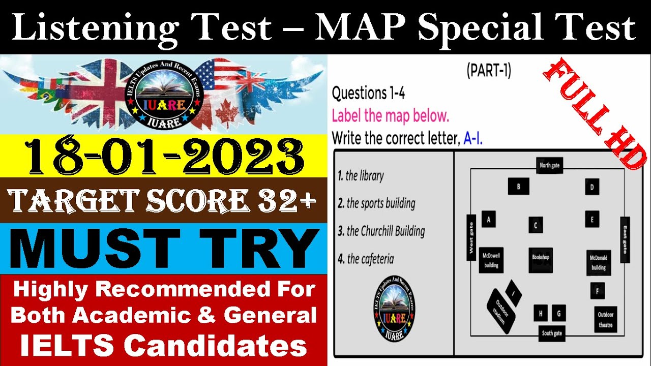 MAP Special IELTS Exam Listening Test With Answers | IELTS Listening ...