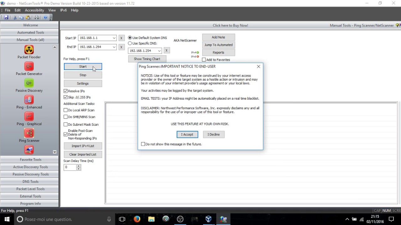 LAB 20 Scanning a network Using NetScan Tools Pro CEH V9 - YouTube