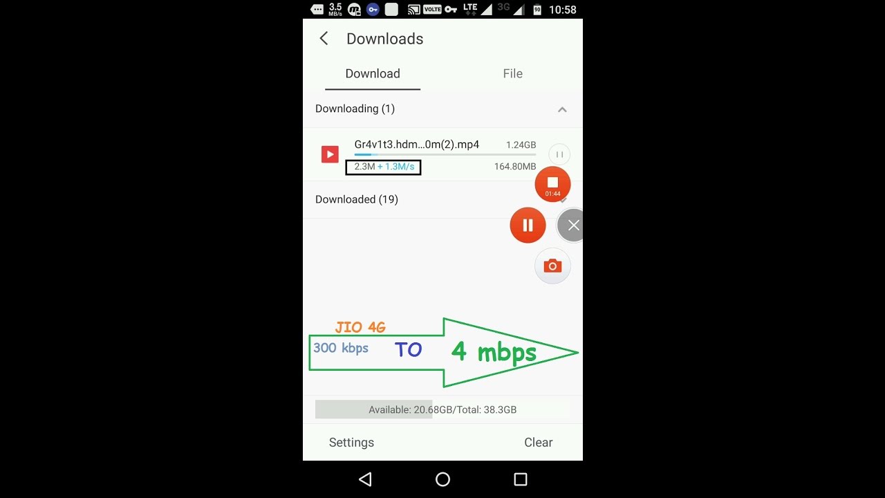 hack jio 4g download speed in uc browser - YouTube