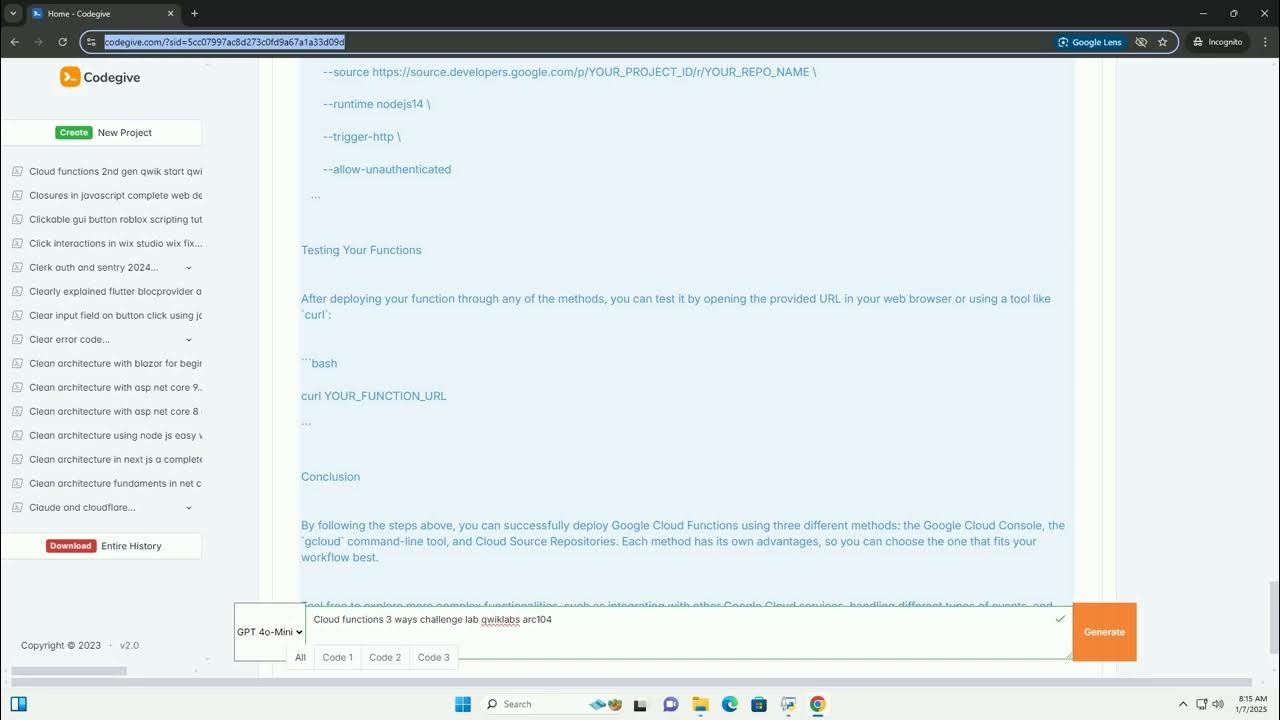 cloud functions 3 ways challenge lab qwiklabs arc104 - YouTube