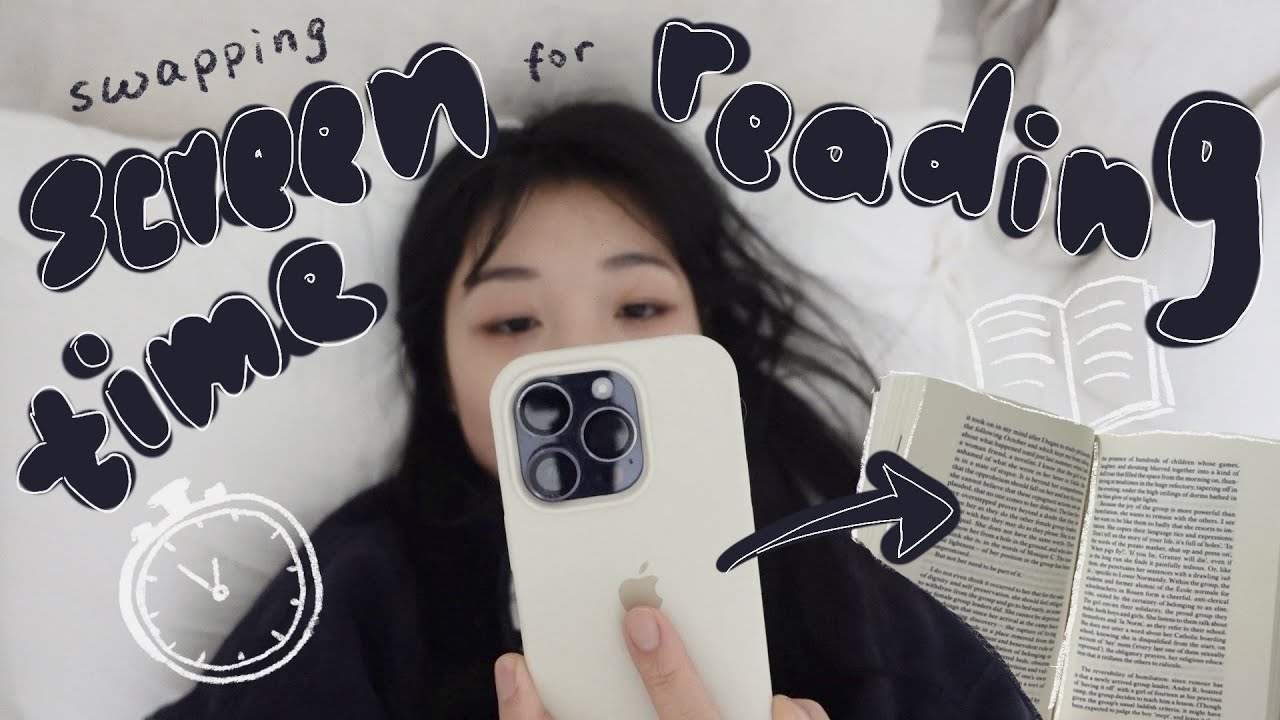 swapping screen time for reading 📚 how to read more when you don't have ...