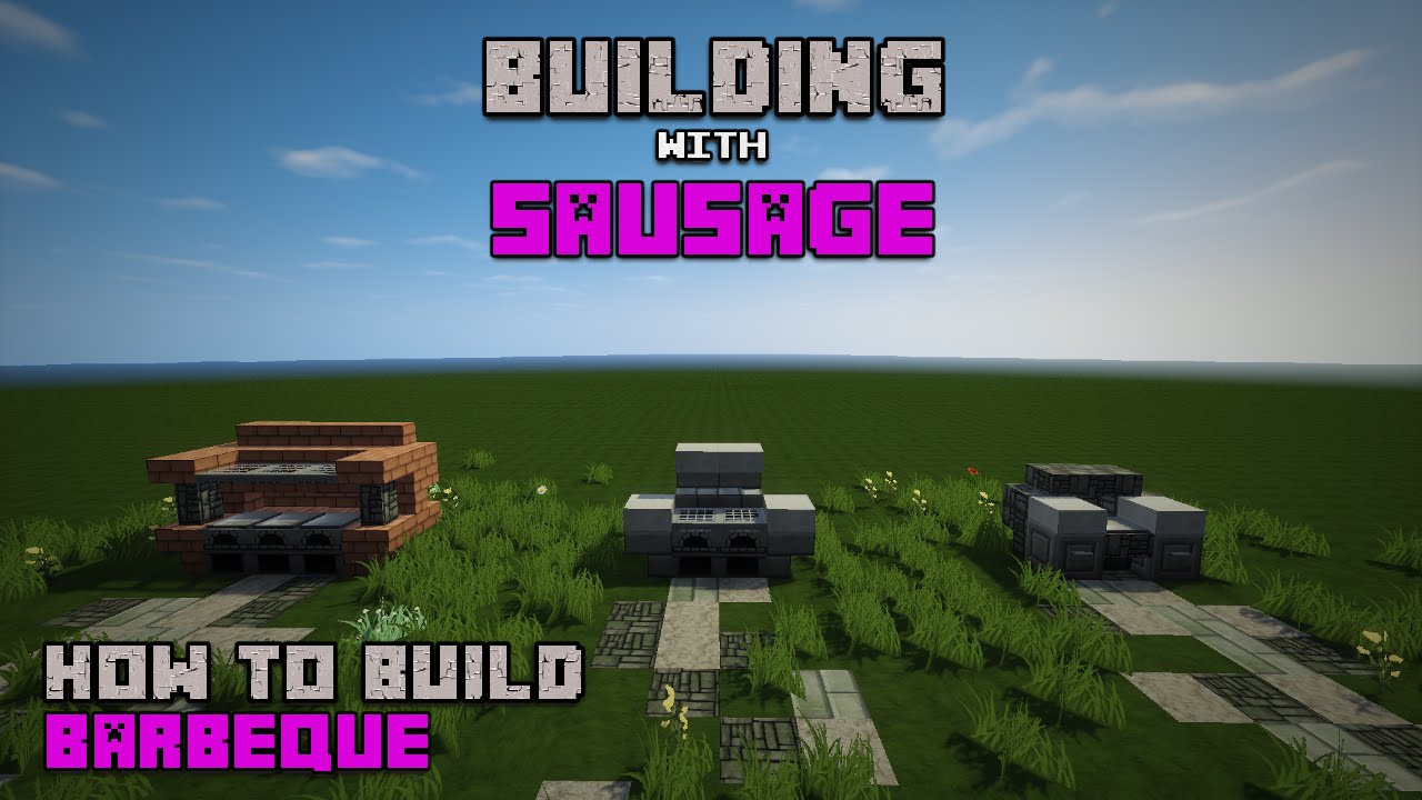 Minecraft - BWS - How to Build: Barbeque!!! - YouTube