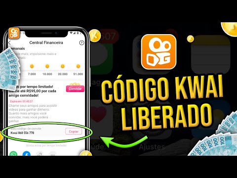 COMO COLOCAR CÓDIGO KWAI (2022) Aprenda a vincular o código e ganhar dinheiro com kwai! (atualizado)