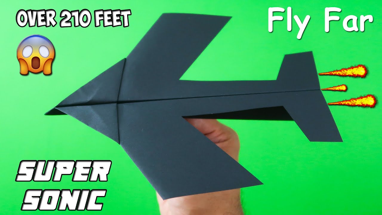 Easy PAPER PLANE that FLY FAR || BEST Paper Airplanes || Planes ...