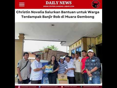 Christin Novalia Salurkan Bantuan untuk Warga Terdampak Banjir Rob di Muara Gembong - YouTube