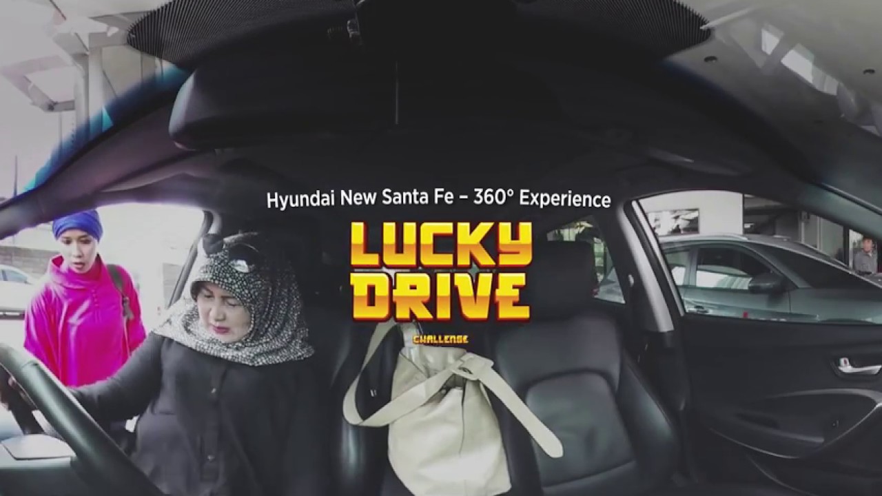 Hyundai Lucky Drive New Santa Fe - 360° Experience - YouTube
