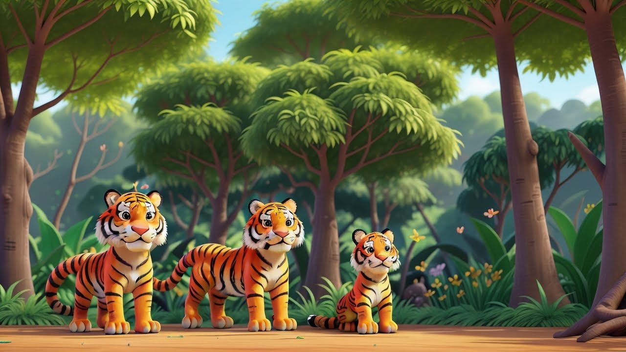 Roar with the Tiger | Fun Jungle Song for Kids | Play and Sing Along ...