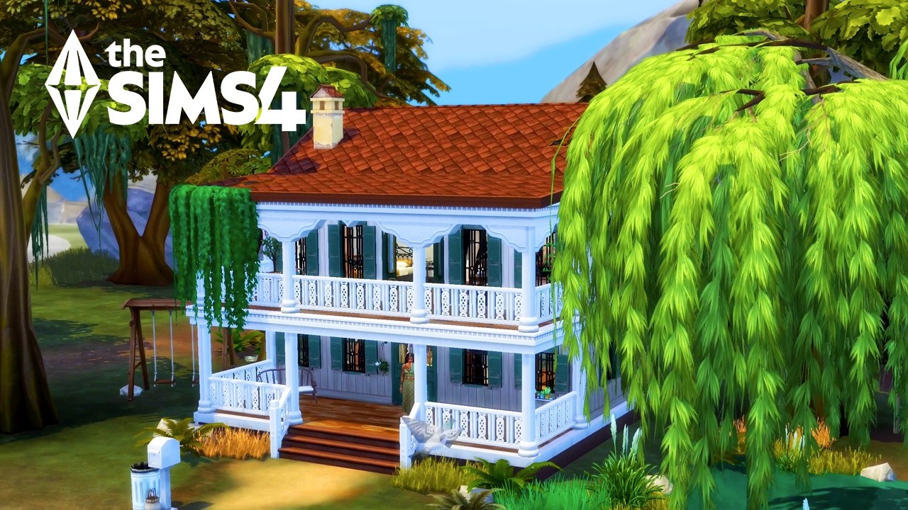 Haunted Bayou Manor 🍃 | Sims 4 Speed build | NoCC | - YouTube